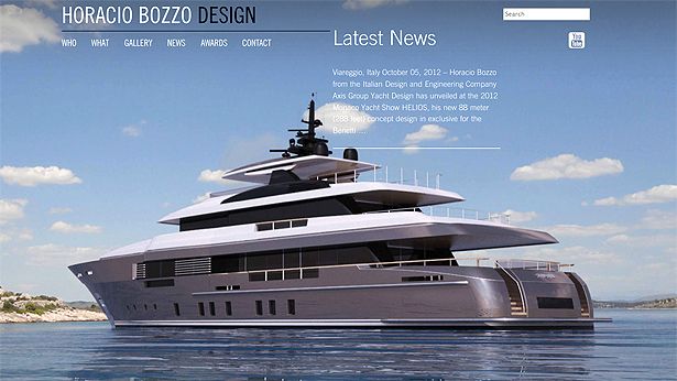 Horacio Bozzo debuts new superyacht design website
